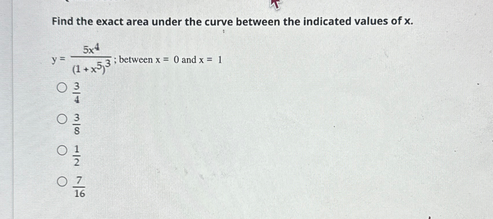 Find the exact area under the curve between the | Chegg.com