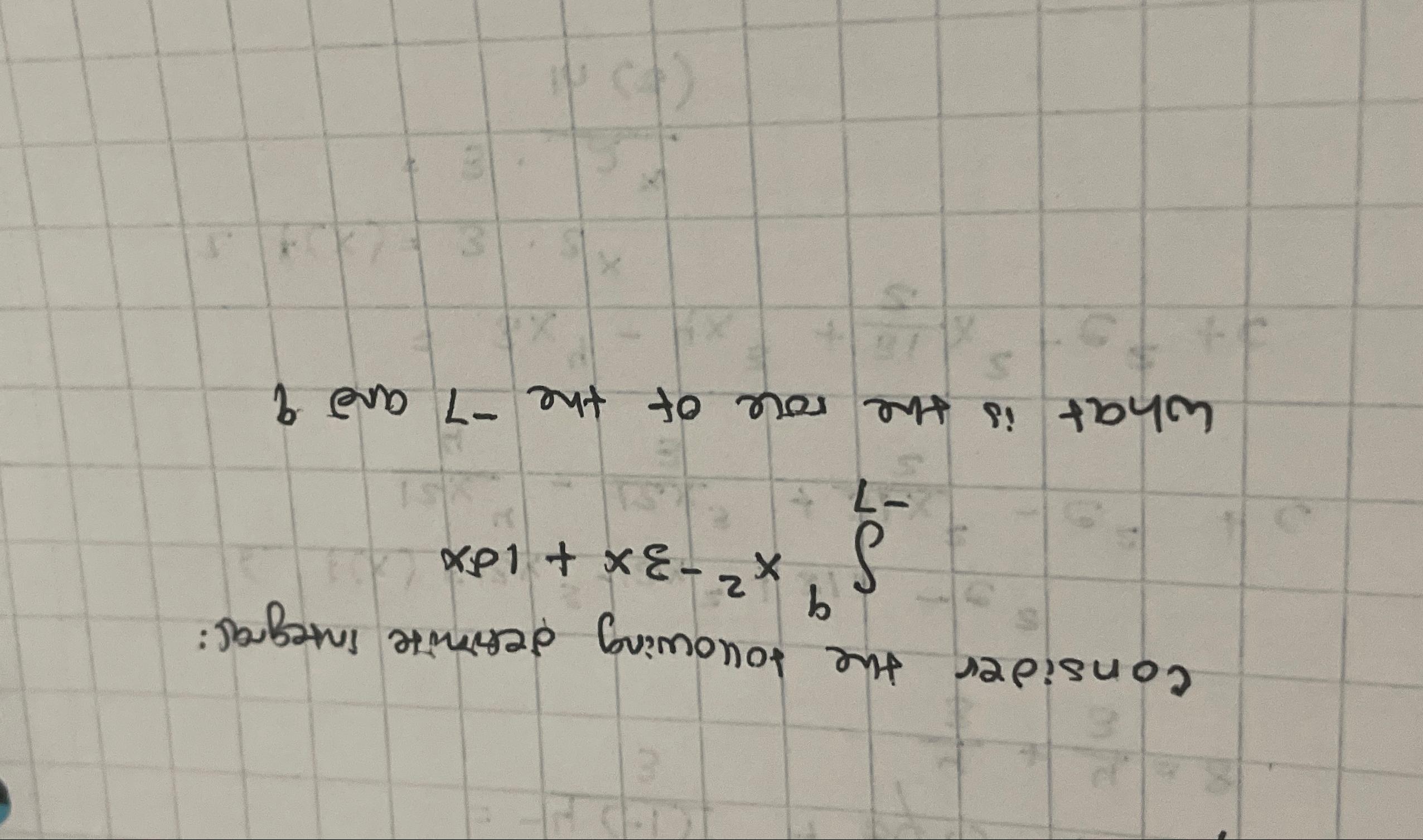 Solved Consider the tollowing detinite | Chegg.com