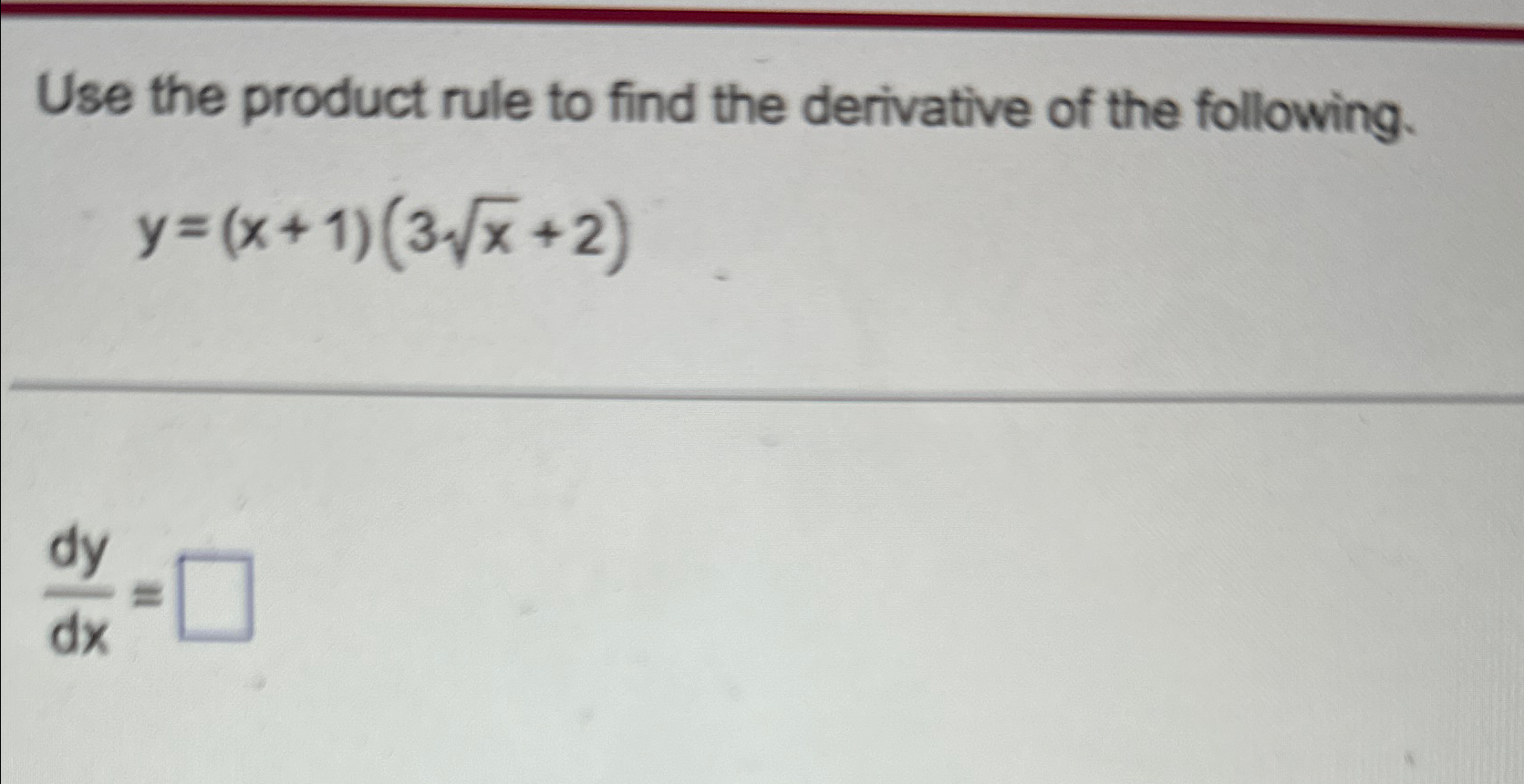 Solved Use the product rule to find the derivative of the | Chegg.com