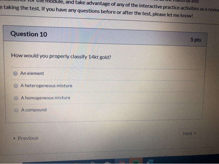 Solved IV ule module, and take advantage of any of the | Chegg.com
