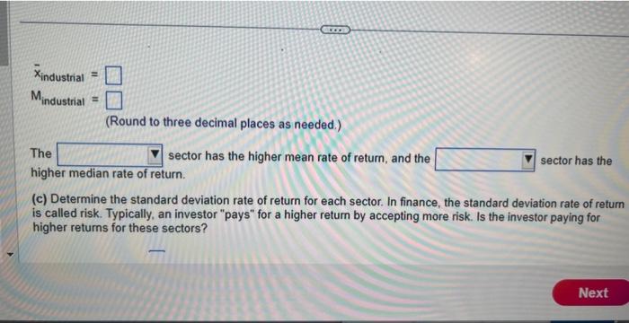 Solved Stocks may be categorized by sectors. The | Chegg.com