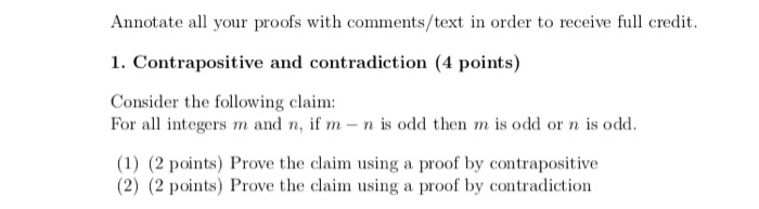 Solved Annotate All Your Proofs With Commentstext In Order 4873