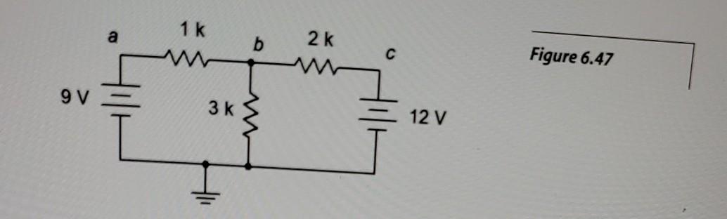 Solved using superposition, determine Vb for the circuit | Chegg.com