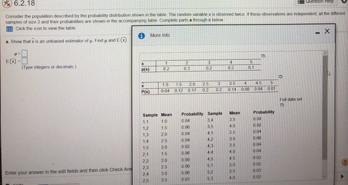 Solved Consider the population described by the probability | Chegg.com