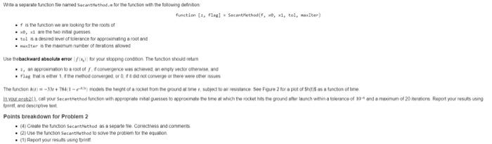 Solved Hello, please write the answer as a full MATLAB code. | Chegg.com