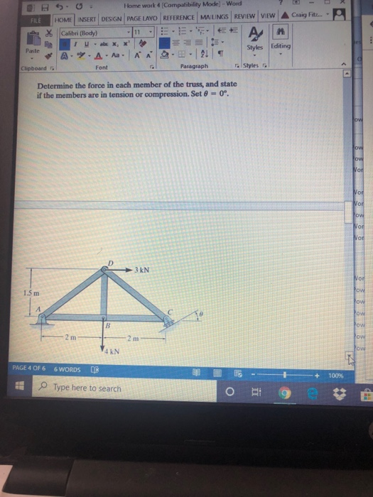 Solved Craig Fitt. Homework 4 [Compatibility Mode] - Word | Chegg.com