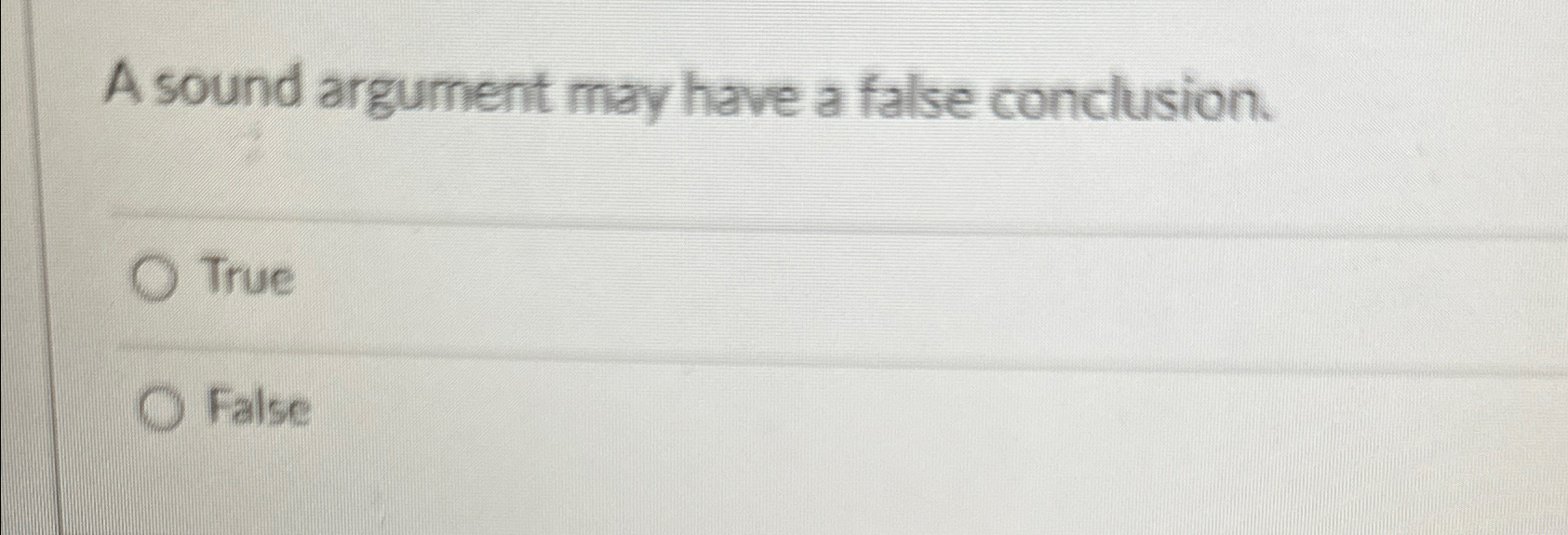 Solved A sound argument may have a false | Chegg.com