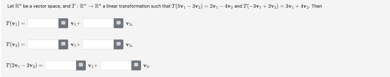 Solved Let Rn ﻿be a vector space, and T:Rn→Rn ﻿a linear | Chegg.com