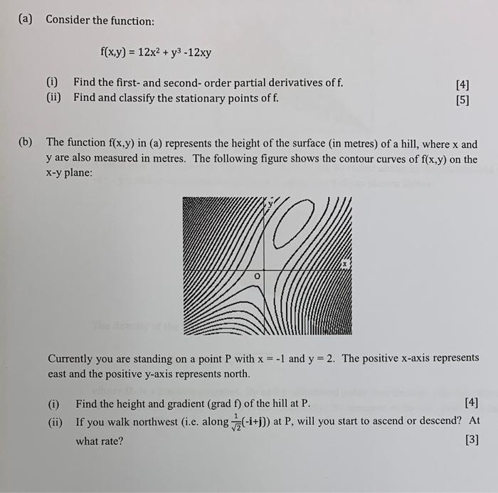 Solved (a) Consider the function: f(x,y) = 12x2 + y3 -12xy 0 | Chegg.com