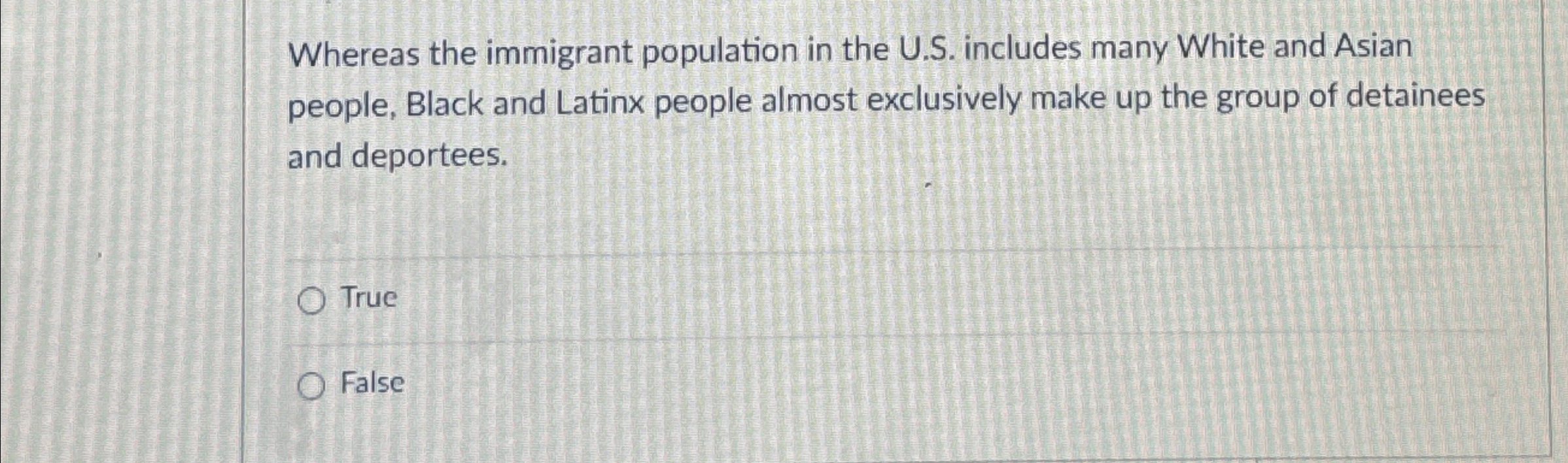 Solved Whereas the immigrant population in the U.S. | Chegg.com
