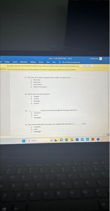 Solved 1. What are the subunit molecules called that are | Chegg.com