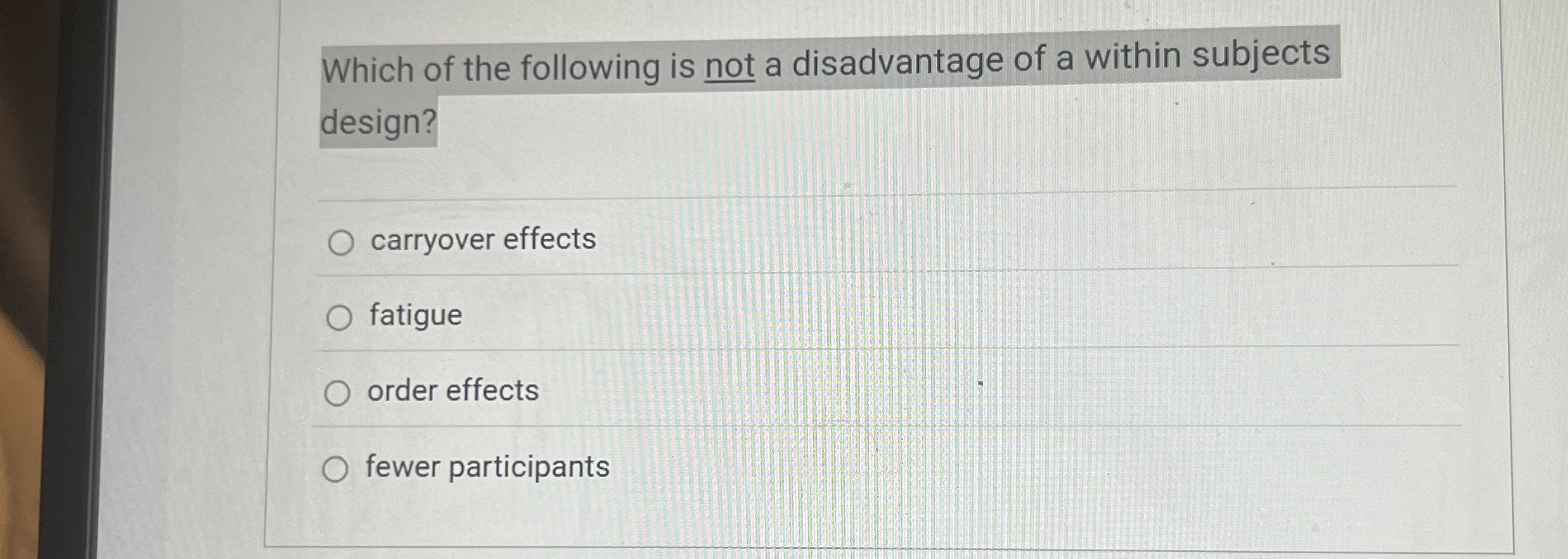 Solved Which of the following is not a disadvantage of a | Chegg.com