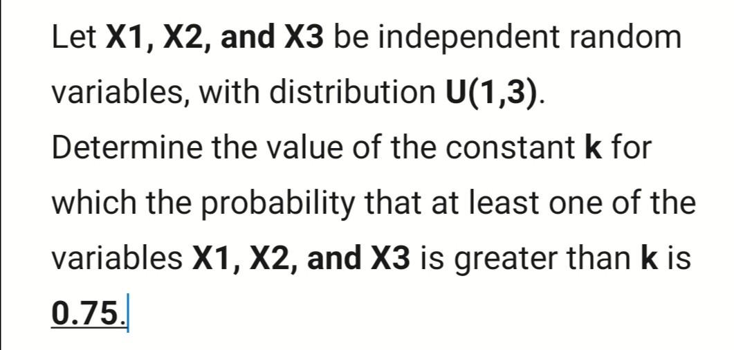 Solved Let X1, X2, and X3 be independent random variables, | Chegg.com
