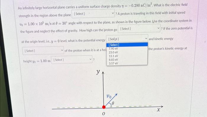 [solved] An Infinitely Large Horizontal Plane Carries A Un