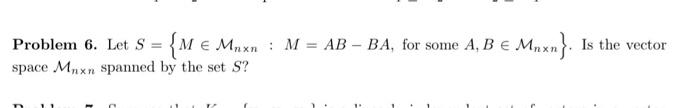 Solved Problem 4. Which of the following nonempty subsets | Chegg.com