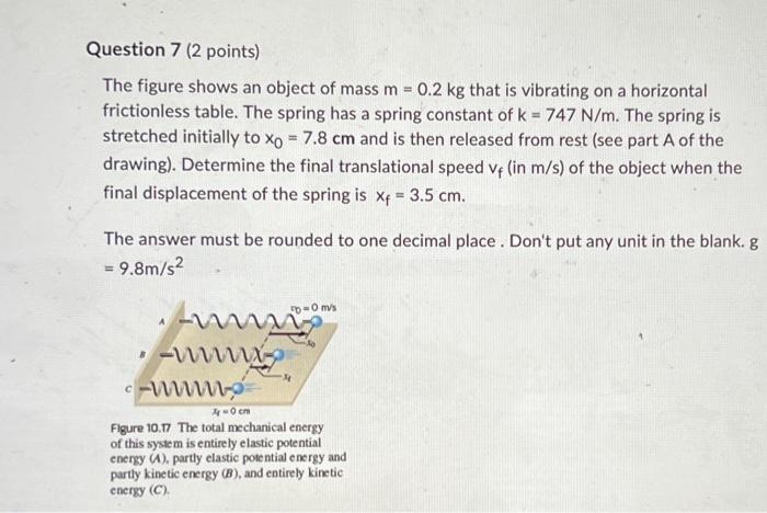Solved Question / (2 points) The figure shows an object of | Chegg.com