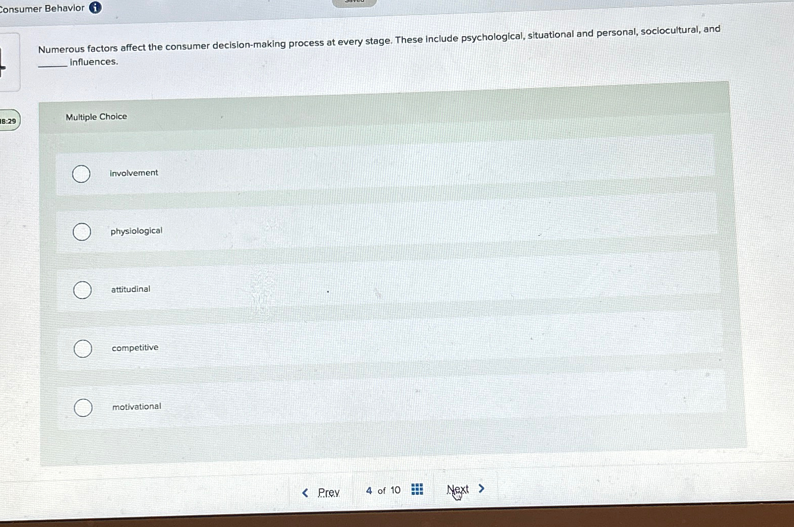 Solved Consumer BehaviorNumerous factors affect the consumer | Chegg.com