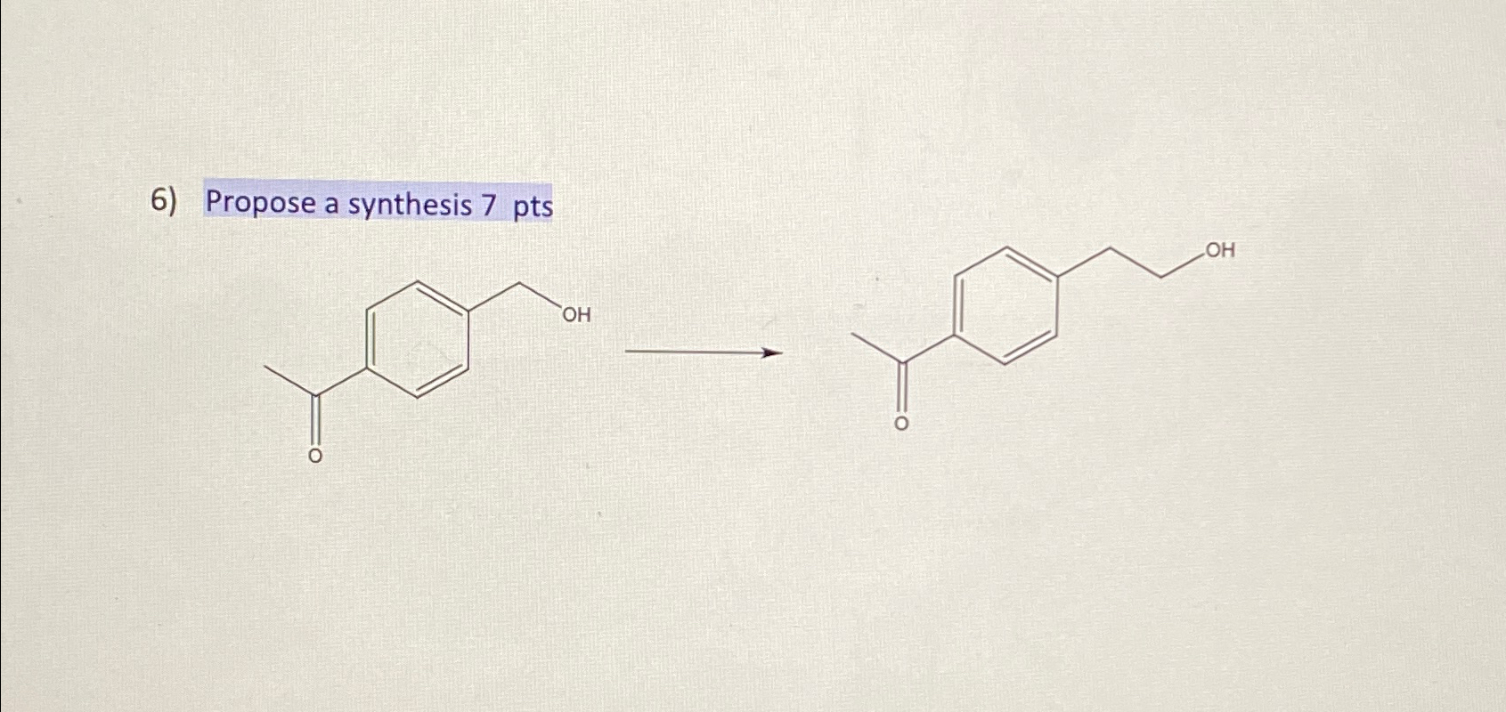 Solved Propose a synthesis Plz Give me the answer with | Chegg.com