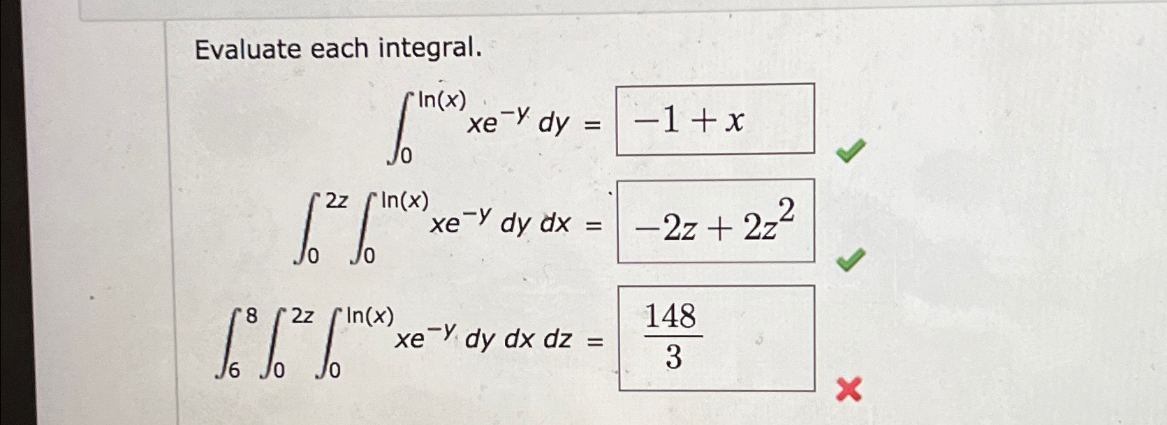 Solved Evaluate each | Chegg.com