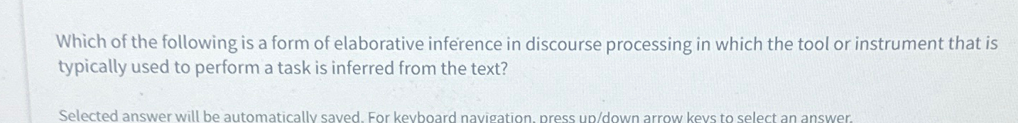 Solved Which of the following is a form of elaborative | Chegg.com