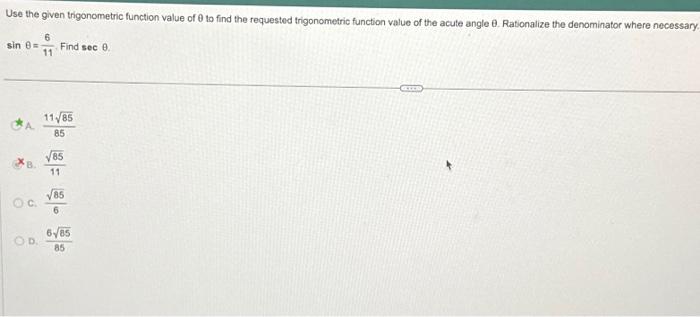 Solved Use the given trigonometric function value of 0 to | Chegg.com