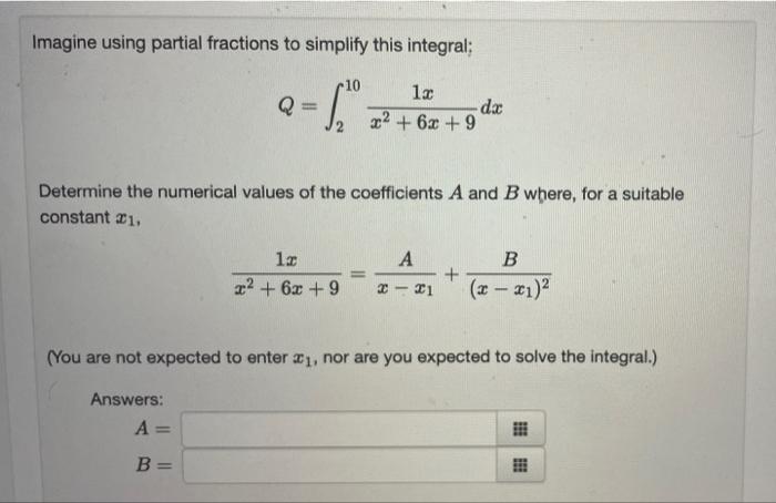 Solved Imagine using partial fractions to simplify this | Chegg.com