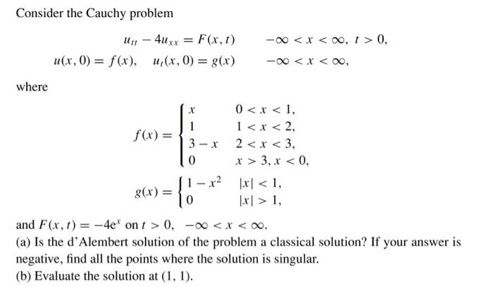 Solved Consider the Cauchy problem | Chegg.com