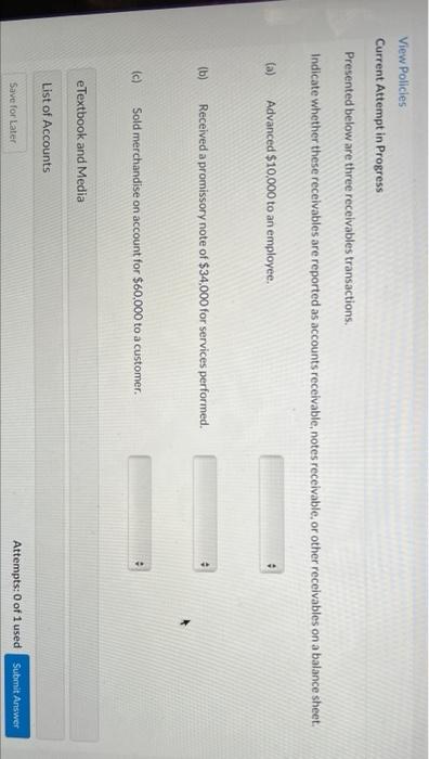 Solved View Policies Current Attempt in Progress Presented | Chegg.com