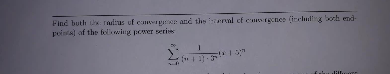 Solved Find both the radius of convergence and the interval | Chegg.com