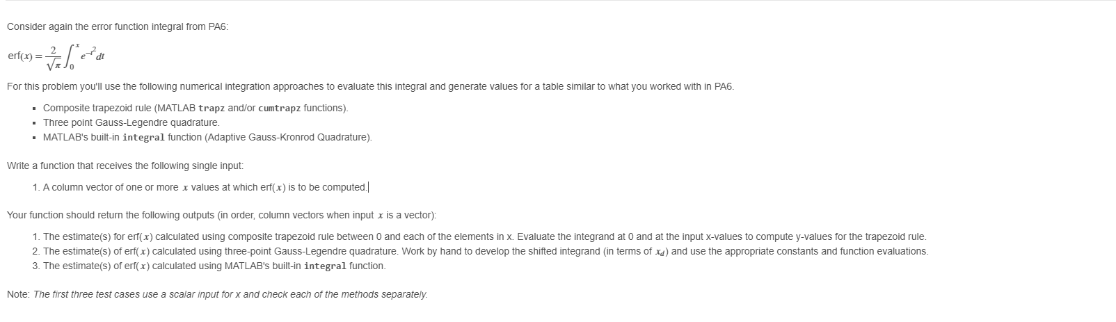 Solved I need help with this matlab problem. Consider again | Chegg.com