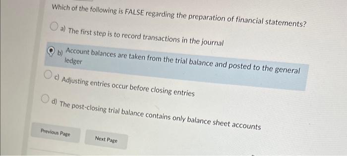 Solved Which of the following is FALSE regarding the | Chegg.com