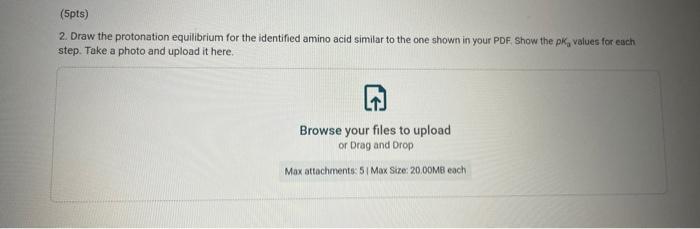 Solved 2. Draw the protonation equilibrium for the | Chegg.com