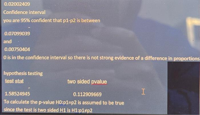 Solved Paste in computer output that measure evidence for | Chegg.com