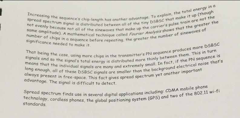Solved Experiment 19 Dsss Modulation And Demodulation