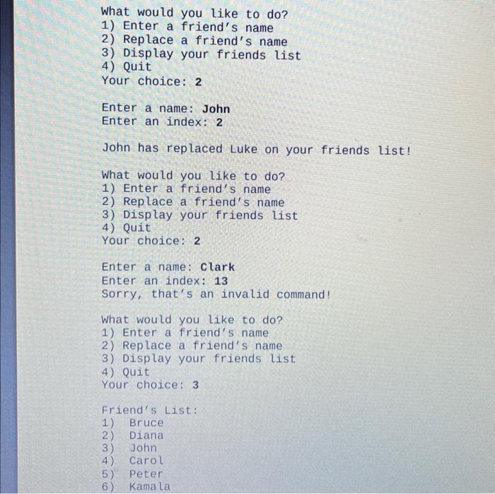 Solved *JAVA ONLY*Show outputs just as shown in picture | Chegg.com