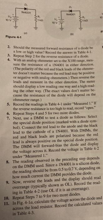 Solved please complete the multisim section in table 4-2 DMM | Chegg.com