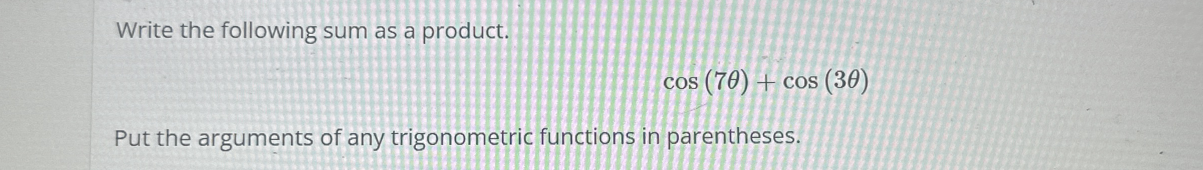 Solved Write the following sum as a | Chegg.com