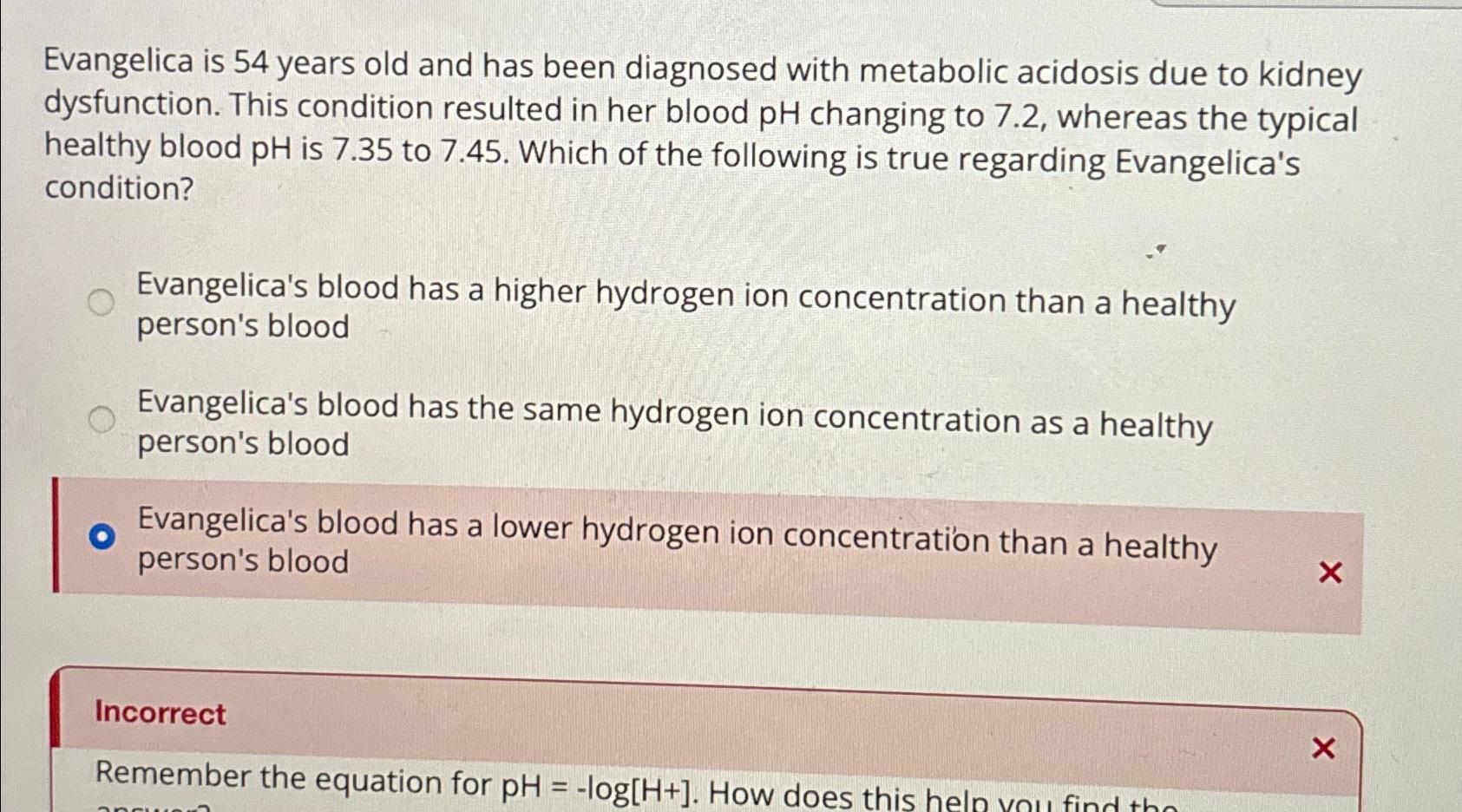Solved Evangelica is 54 ﻿years old and has been diagnosed | Chegg.com