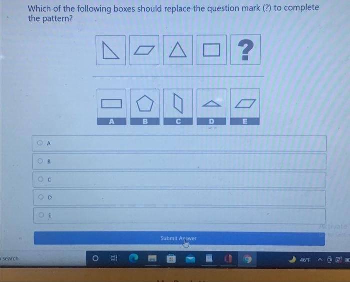 Solved Which of the following boxes should replace the | Chegg.com