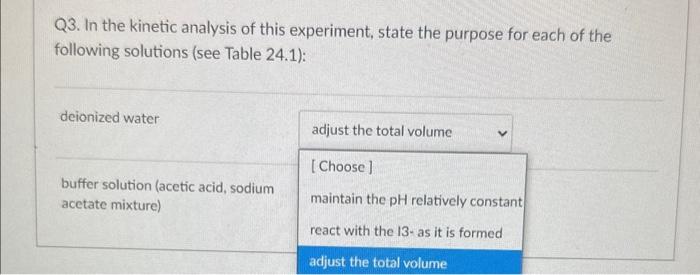 Q4. From the data plot found in Pre Lab question 4 in | Chegg.com