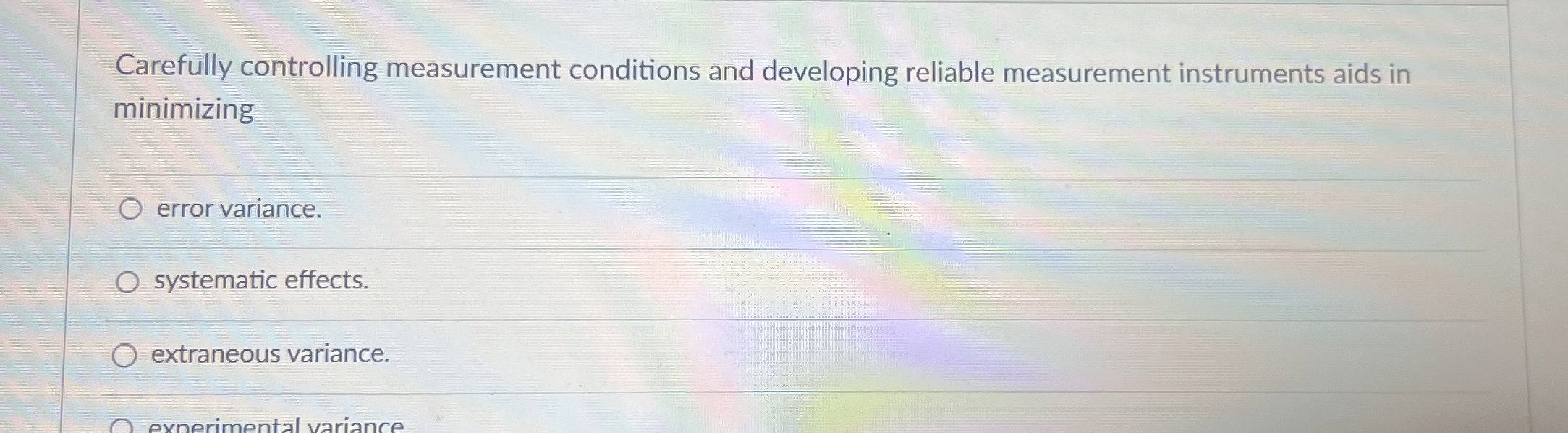 Solved Carefully controlling measurement conditions and | Chegg.com