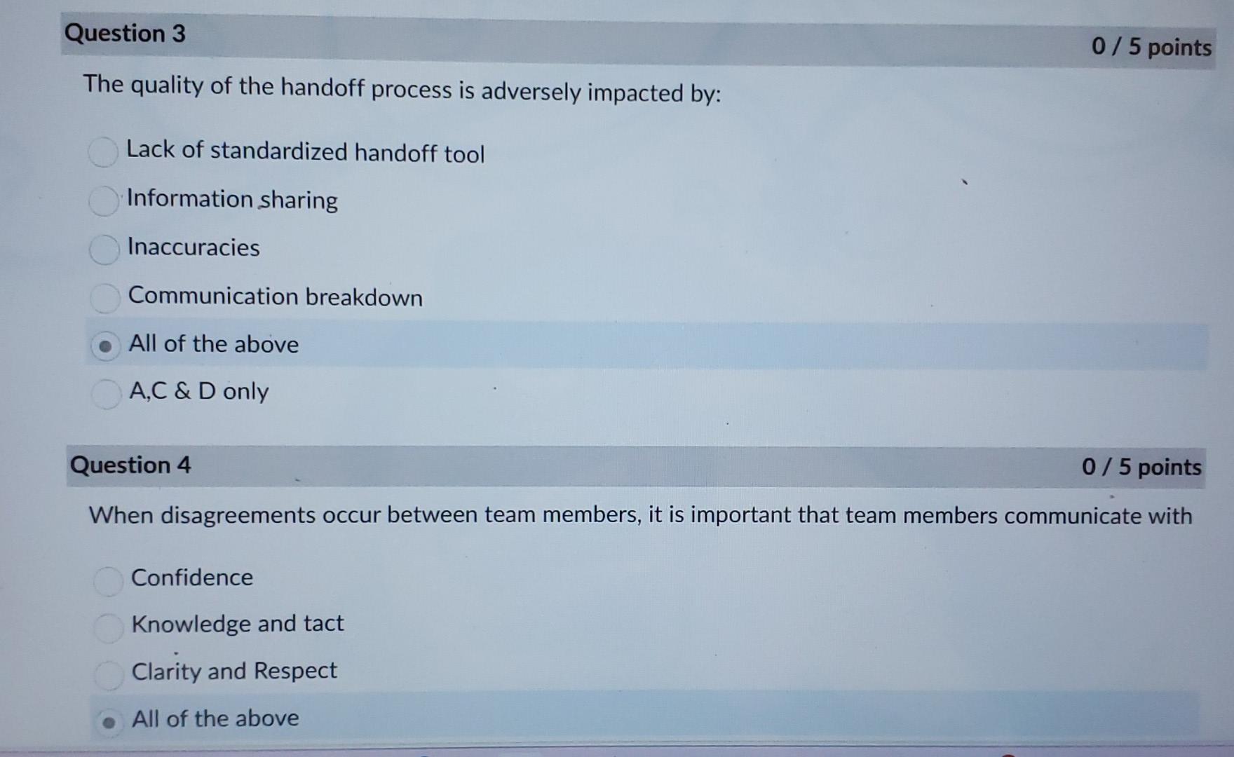 Solved The quality of the handoff process is adversely | Chegg.com