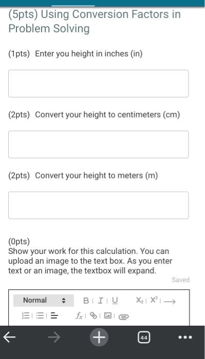Solved REPORT SUMMARY Submission - Conversion Factors and | Chegg.com