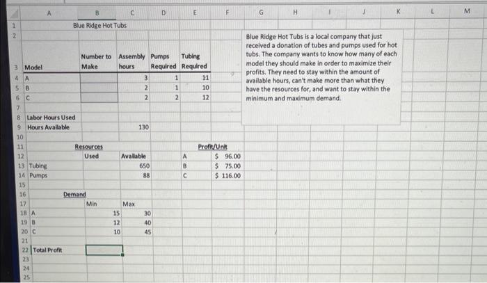 Solved i need to complete this using the solver tool on | Chegg.com