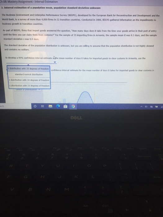 Solved Ch 08 Mastery Assignment Interval Estimation 3 9877