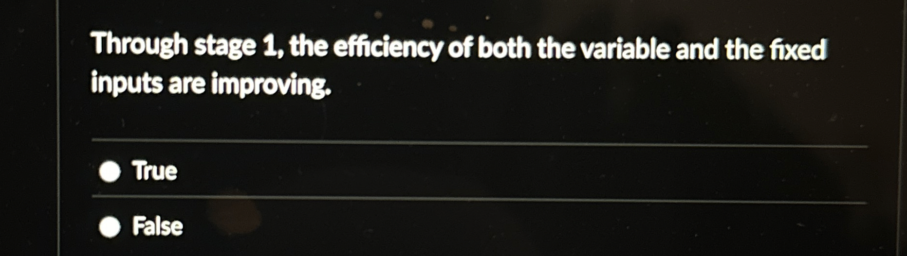 High Quality SOLUTION Through stage 1, ﻿the efficiency of both the ...