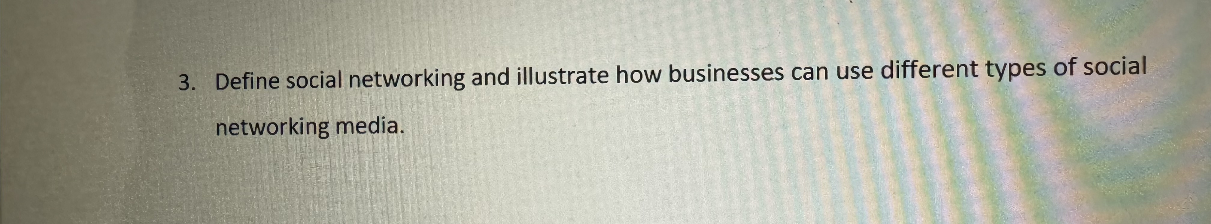 Solved Define social networking and illustrate how | Chegg.com