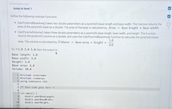Solved Define the following modular functions: - | Chegg.com