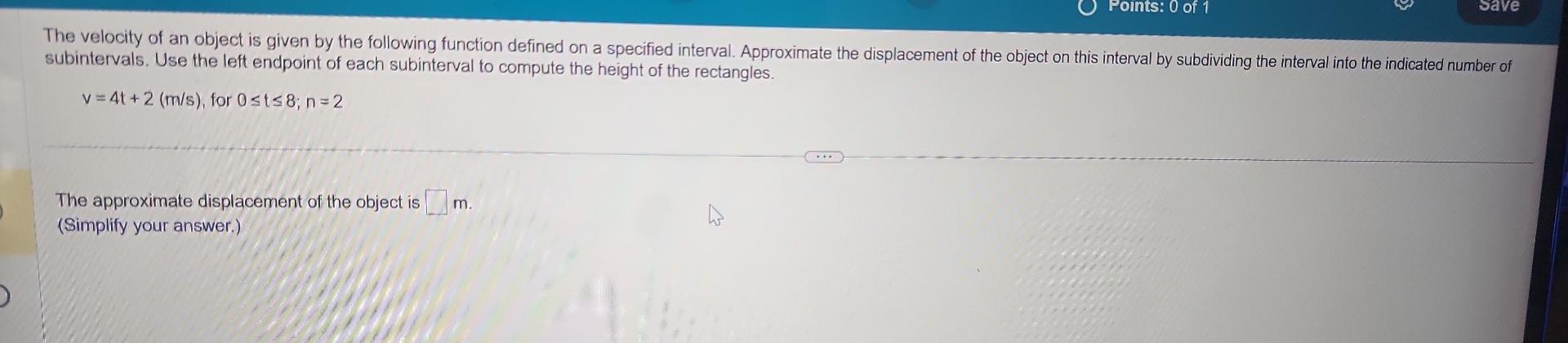 Solved subintervals. Use the left endpoint of each | Chegg.com