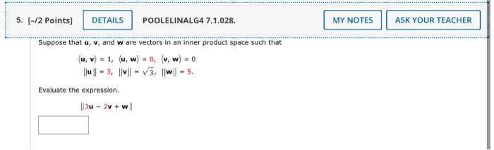 Solved My Notes Ask Your Teacher 5 2 Points Details